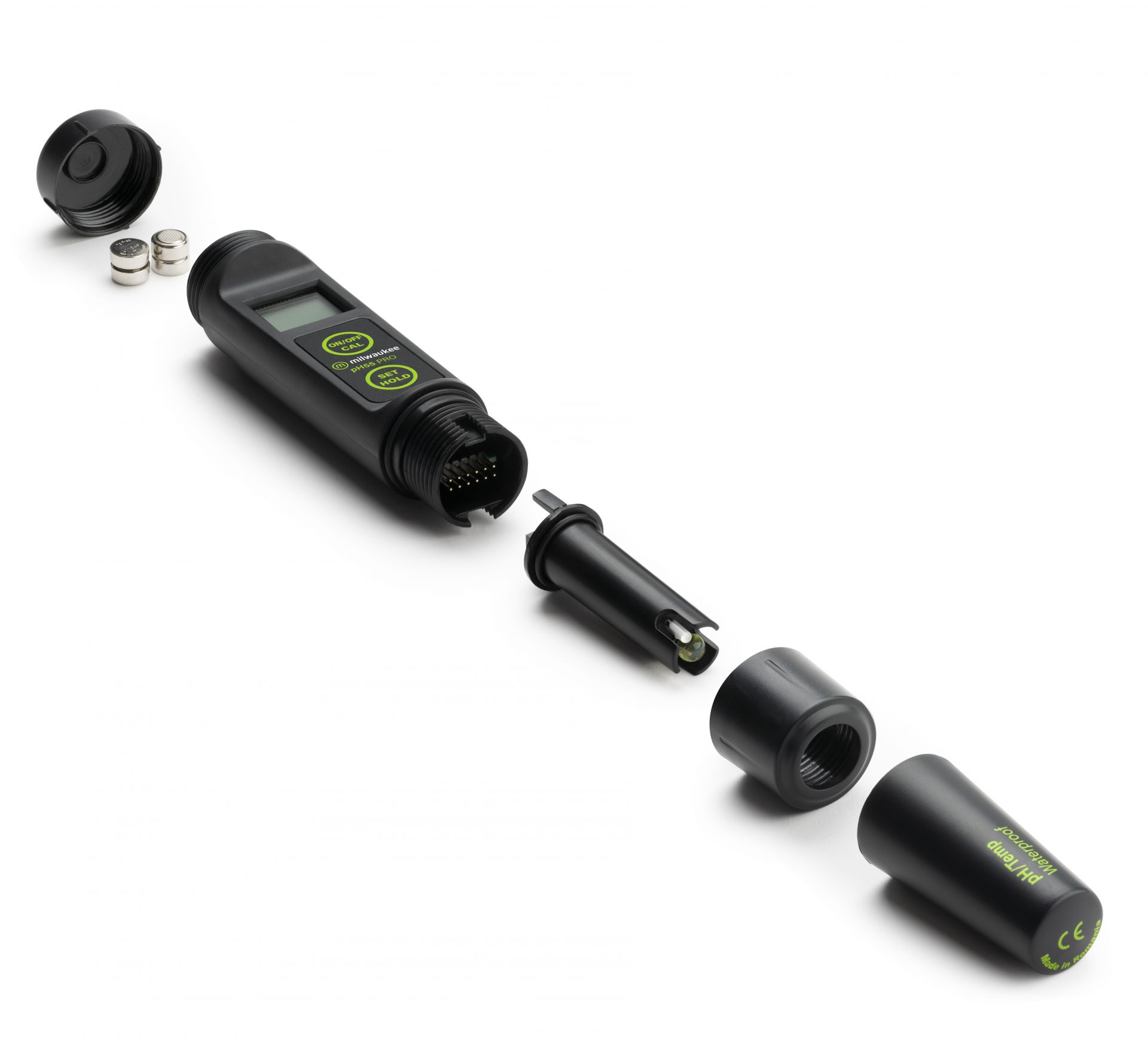 Milwaukee PH55 PRO Waterproof pH & Temperature Tester with ATC & a ...