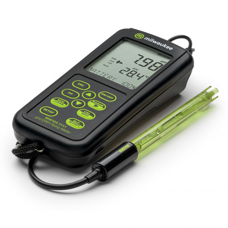 Milwaukee MW105 MAX Waterproof pH/ORP/Temp Portable Meter | MW105